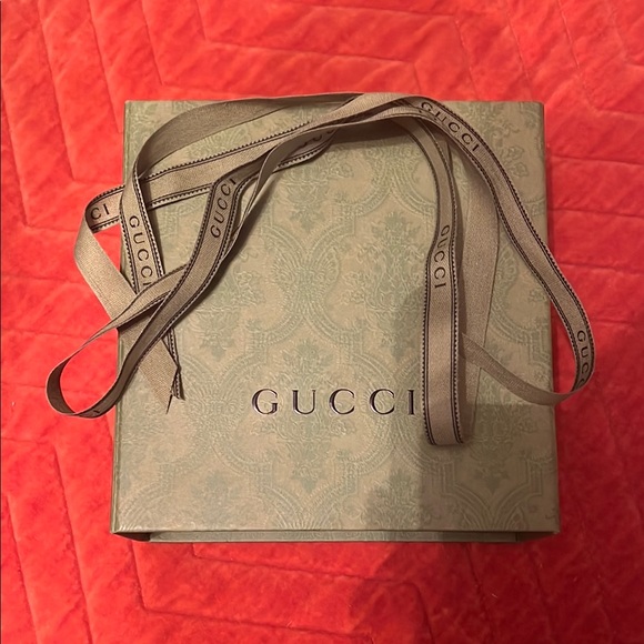 Gucci | Other | Gucci Green Gift Box With Ribbon | Poshmark